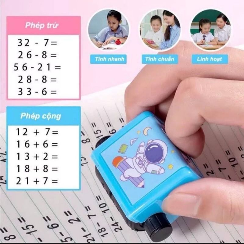 Mathematics roller creates addition and subtraction calculations and ...