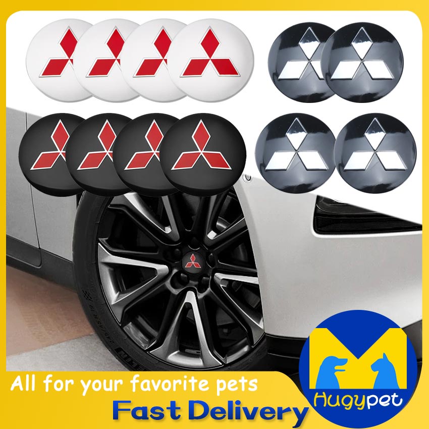 4pcs ABS Mitsubishi Car Wheel Center Hub Cover Badge Logo Caps Dust ...