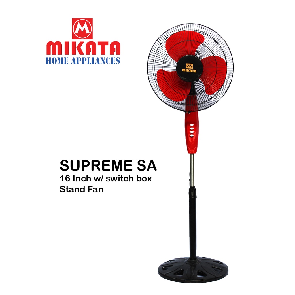 Mikata Supreme Stand Fan 16 inches 3 Big Leaf Blade SUPREME SA Energy ...