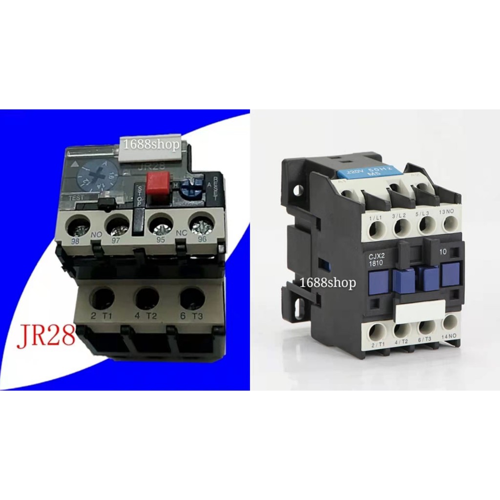Magnetic Contactor.CJX2-1810 / Overload Relay.JR28-25 | Shopee Philippines