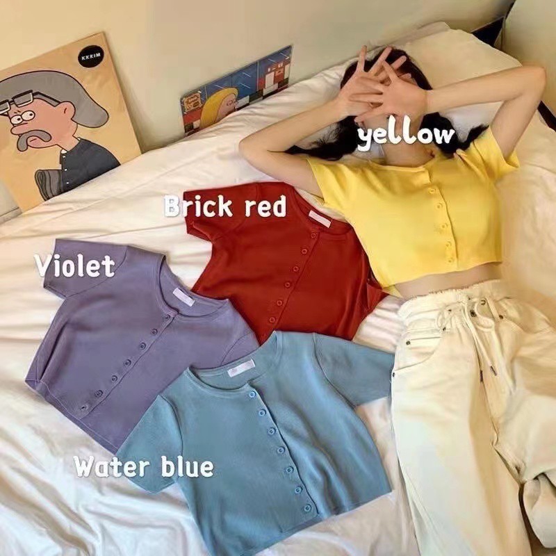 Diya Korean Womens Short Knitted Affordable Koreanfashion Crop Top ...