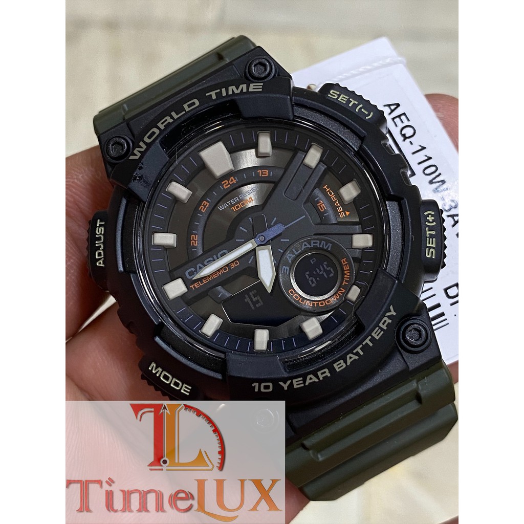 CASIO MENS RUBBER AEQ 110W 3A | Shopee Philippines