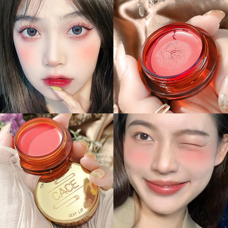 CACE lip and cheek dual-use blush mud light mist lip mud soft waxy ...
