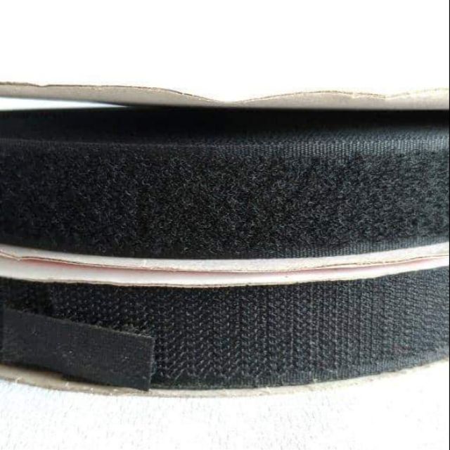 Velcro tape 1inch hook and loop black only | Shopee Philippines