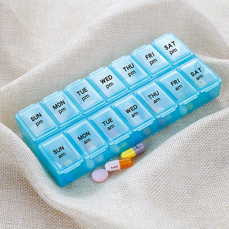 7 Days Weekly Tablet Pill Medicine Box Holder Storage Box H* | Shopee ...