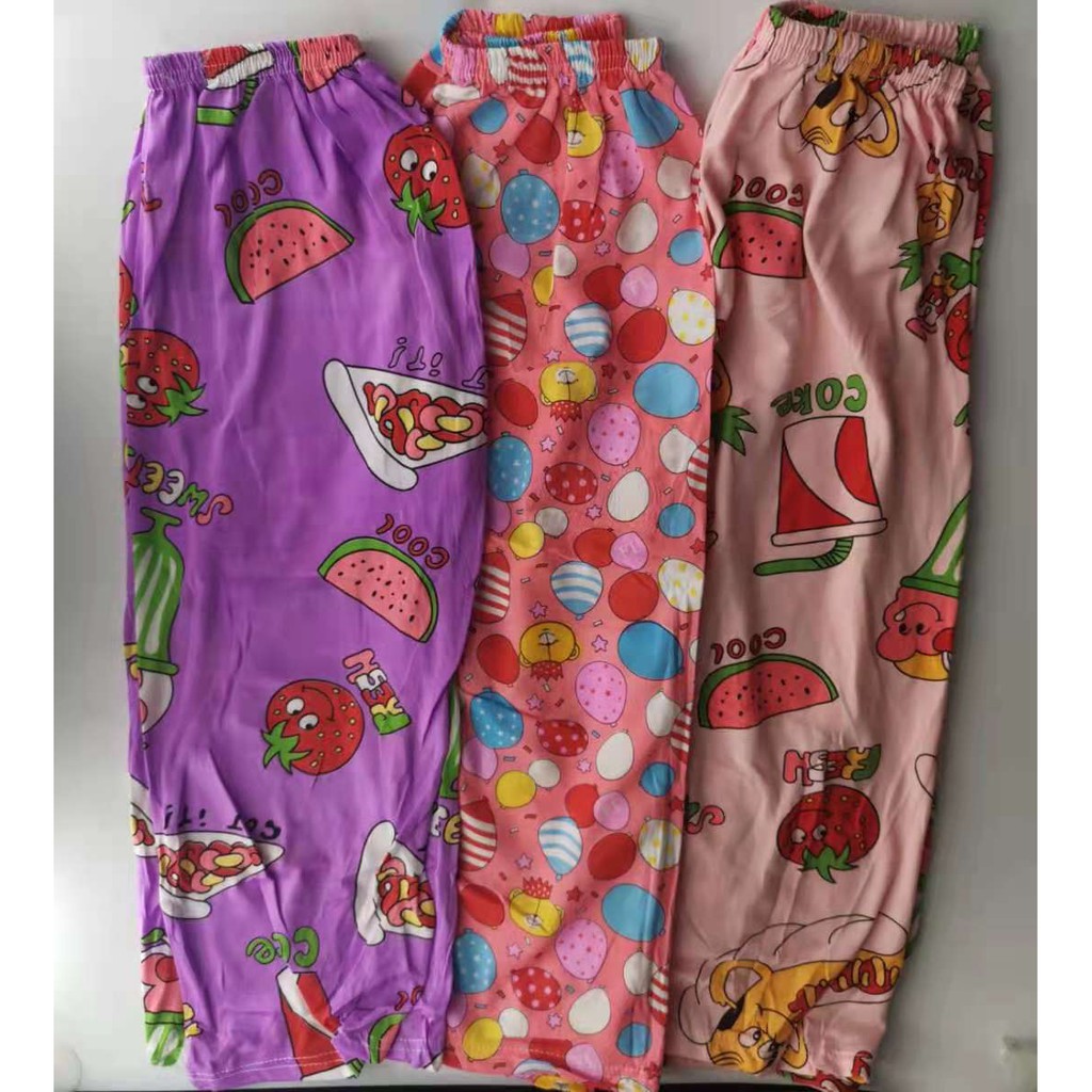Pajama Assorted, Pajama Pants Sleepwear 3 PIECES #3-7 years old ...