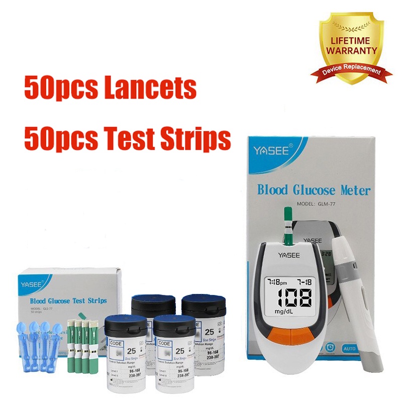 Big Screen Blood Glucose Meter Monitoring System Glucometer Set Blood ...