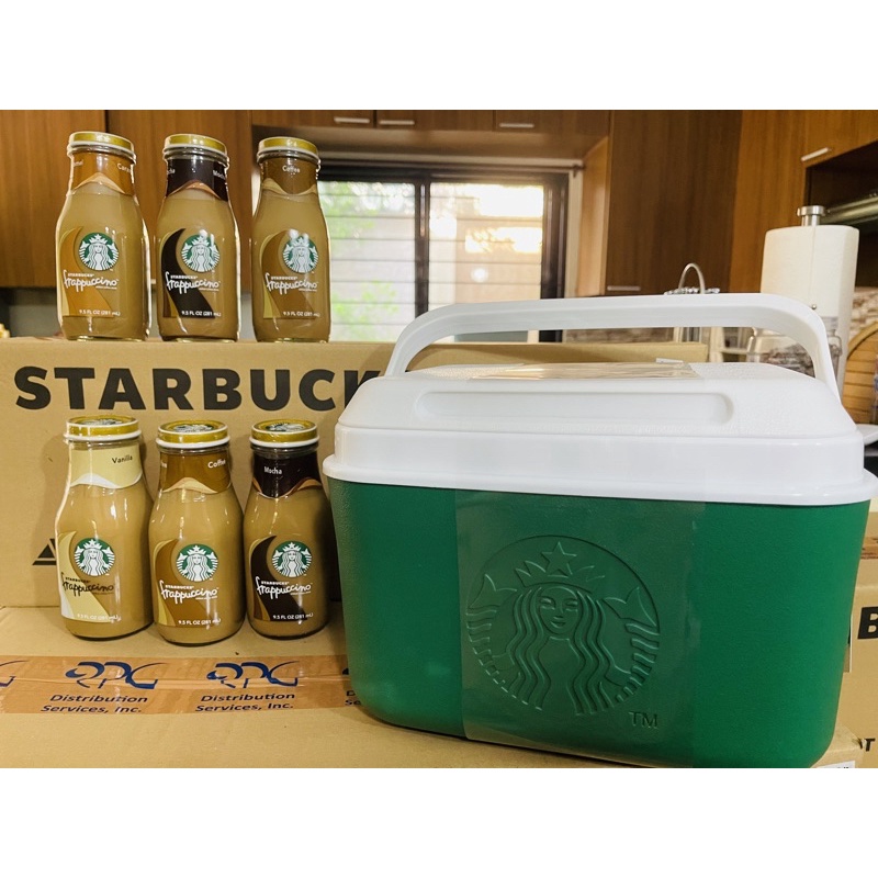 Starbucks Cooler Box with Starbucks Frappuccino 6 pcs | Shopee Philippines