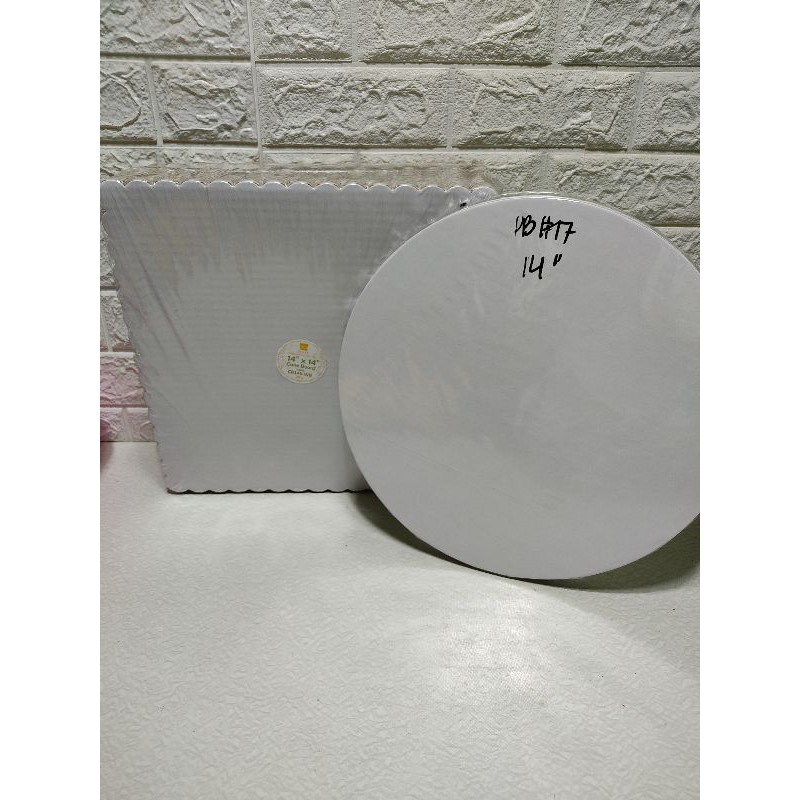 14x14 square and 14" round cake board (5pcs) | Shopee Philippines