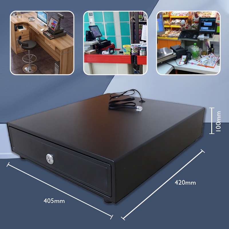 Drawer Cash Box Cashier Box Supermarket Bills 5 Grids 3 Gears Money ...