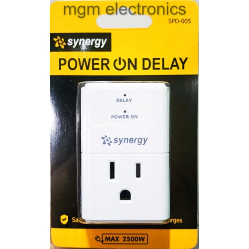 SYNERGY SPD-005 POWER ON DELAY 2500W, AGAINST POWER SURGES | Shopee Philippines