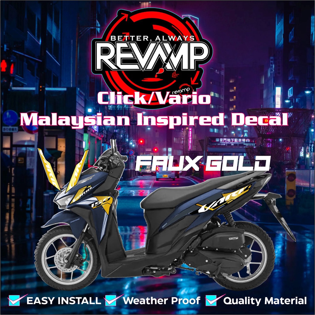 Honda Click 150 / Vario 150 Malaysian Inspired Decals | Shopee Philippines