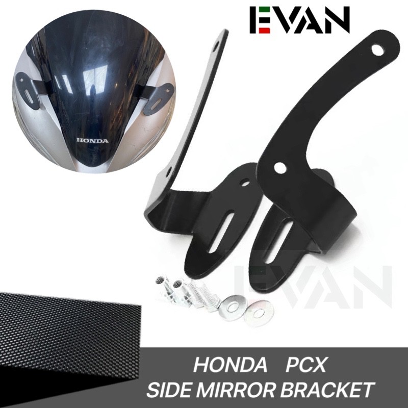 Honda PCX 150 Side Mirror Bracket R25 Nemo Bracket CNC Alloy W/Bolt For ...