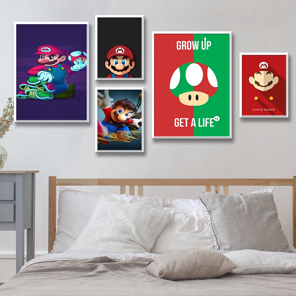 Diamond PaintingModern super mario Modern Minimalism Canvas Painting ...
