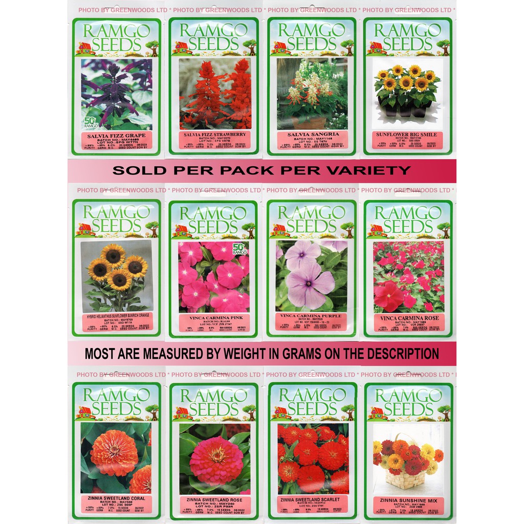 Ramgo Consumer Flower Packet Seeds [S-Z] - Sold per Pack per Variety GW ...