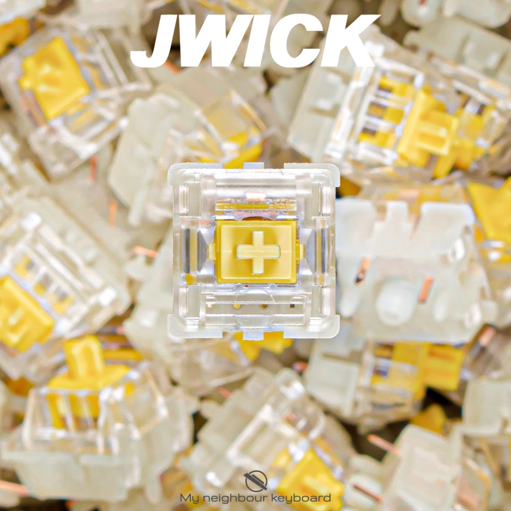 Jwick Yellow Linear Switch 5-Pin PCB Mechanical Keyboard | Shopee ...