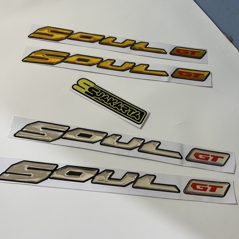 Soul GT Embossed EMBLEM STICKER | Shopee Philippines