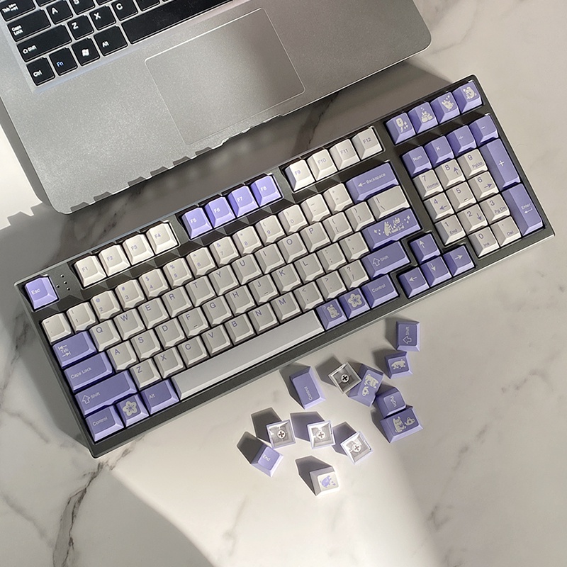 135 Keys GMK Tuzi Keycaps Cherry Profile PBT Dye Sublimation Mechanical ...