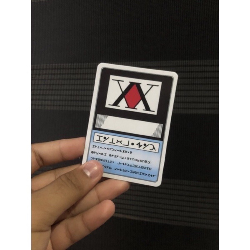Hunter X Hunter License Card (PVC/ Photocard) | Shopee Philippines