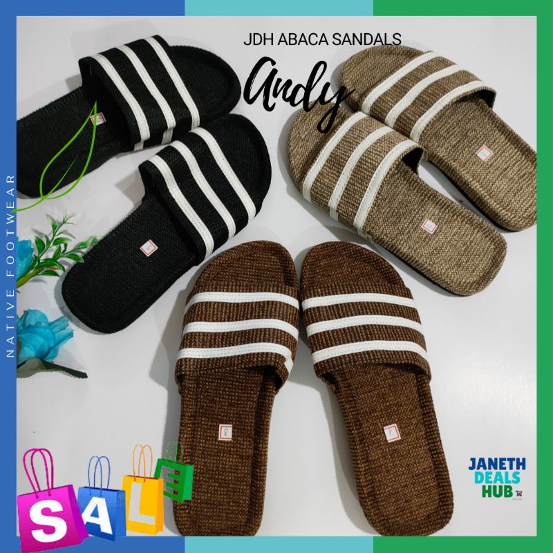JDH Andy Handmade Abaca Flat Sandals (Limited stocks) | Shopee Philippines