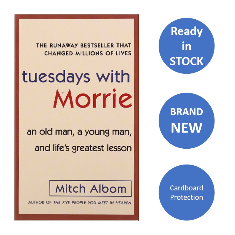 【Brandnew】Tuesday with Morrie by Mitch Albom Pocket Size English Book ...