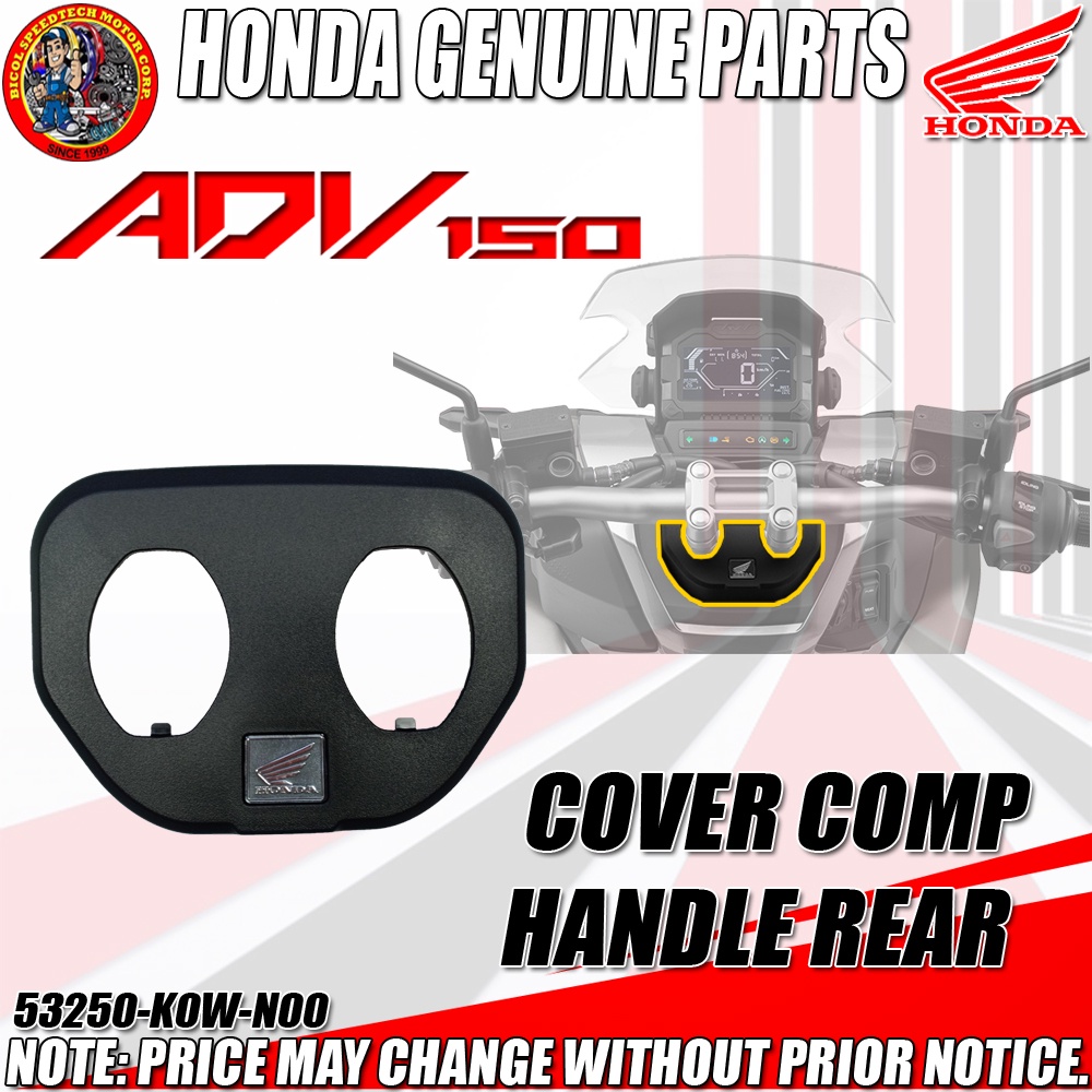 ADV150 COVER COMP HANDLE REAR (HPI) (GENUINE: 53250-K0W-N00) | Shopee ...