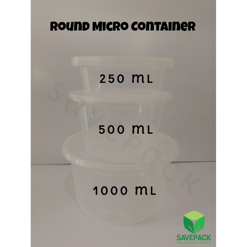 (5pcs) Round Microwavable Container 250ML | Shopee Philippines
