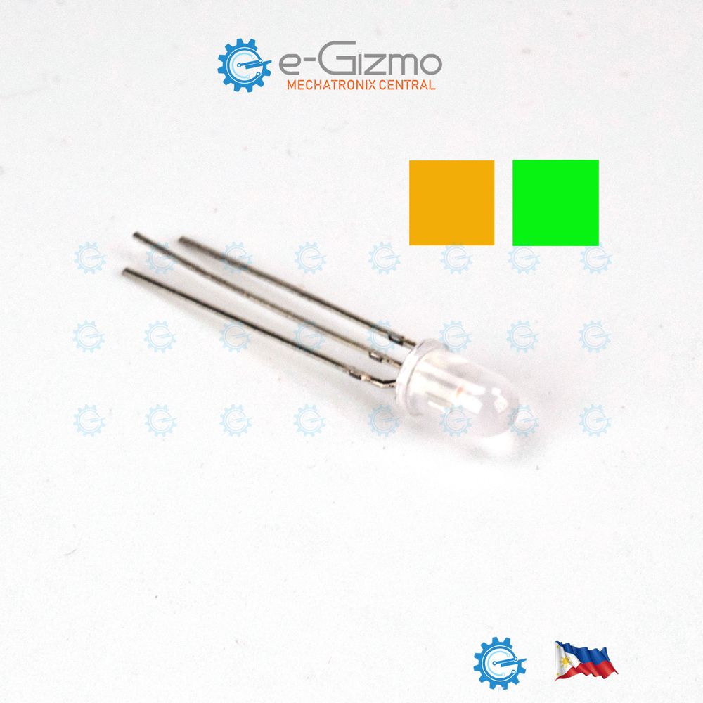 5mm Bicolor LED Orange+Green Common Cathode Bi-Color Two Colors ...