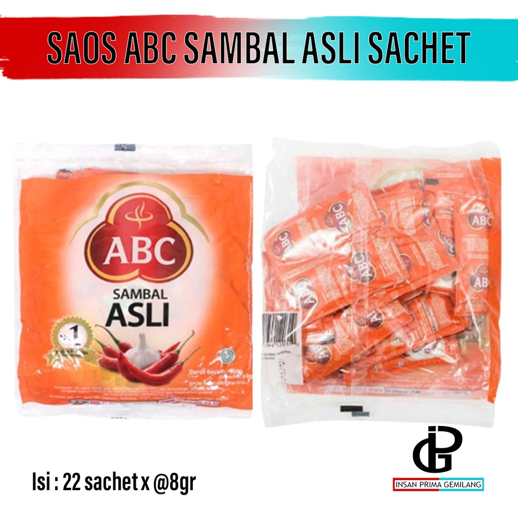 Abc Original Chili Sauce/Sauce 22 Sachets Extra Hot Chili 8gr | Shopee ...