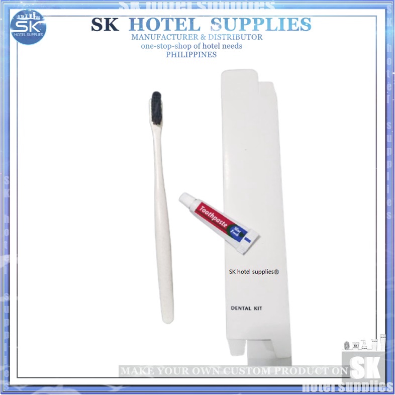 【SK】50sets Dental Kit with box Wheatstalk toothbrush+3g toothpaste ...