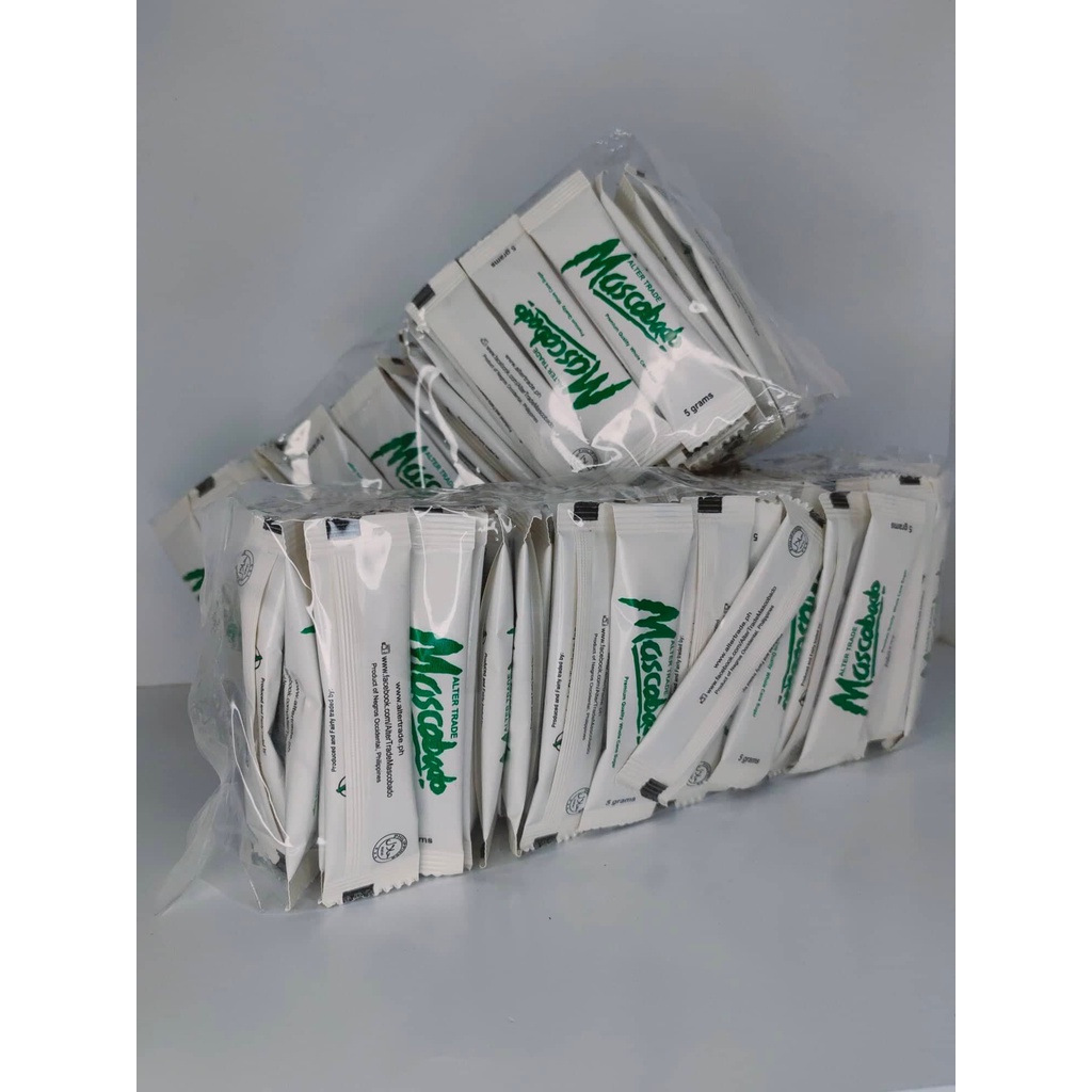 Mascobado sugar in Sachets 100 pcs./pack (5 grams) | Shopee Philippines