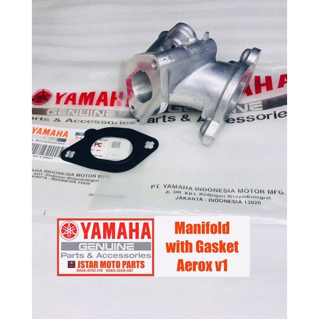 MANIFOLD AND GASKET AEROX V1 / YAMAHA GENUINE PARTS | Shopee Philippines