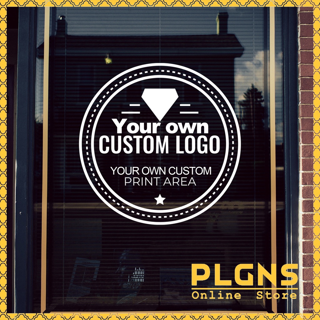 LOGO STICKER WINDOW STICKERS Glass Decals for your shop business ...