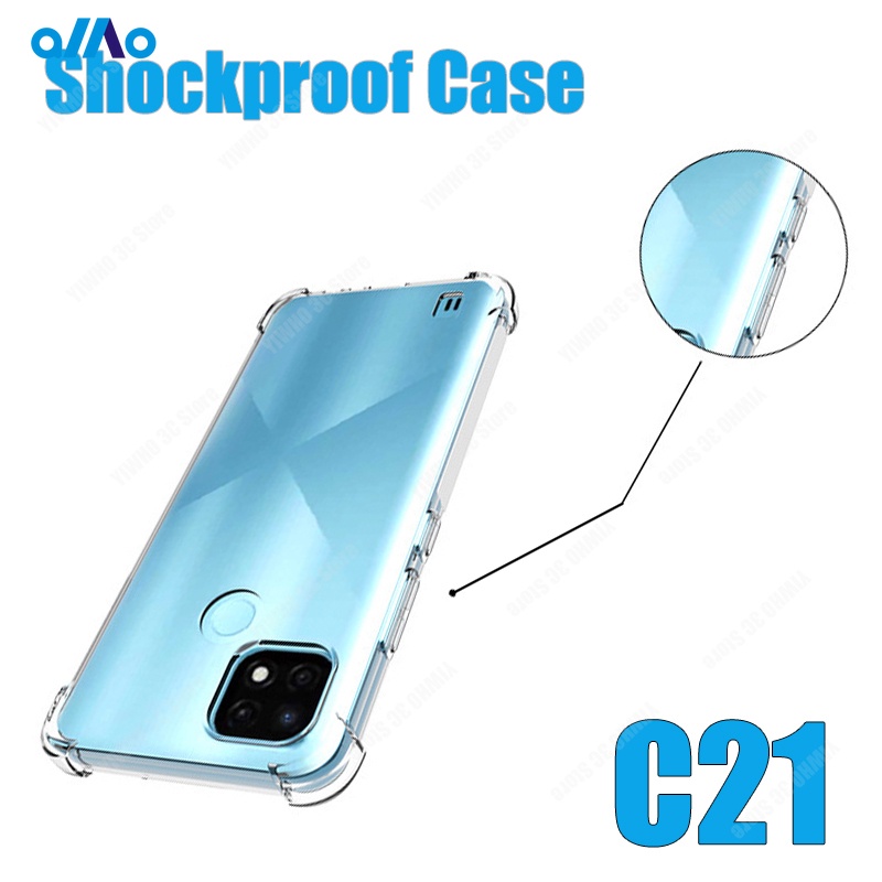 Luxury Clear Phone Case for Realme C21y C25s C21 C20 C15 C12 C11 Case ...
