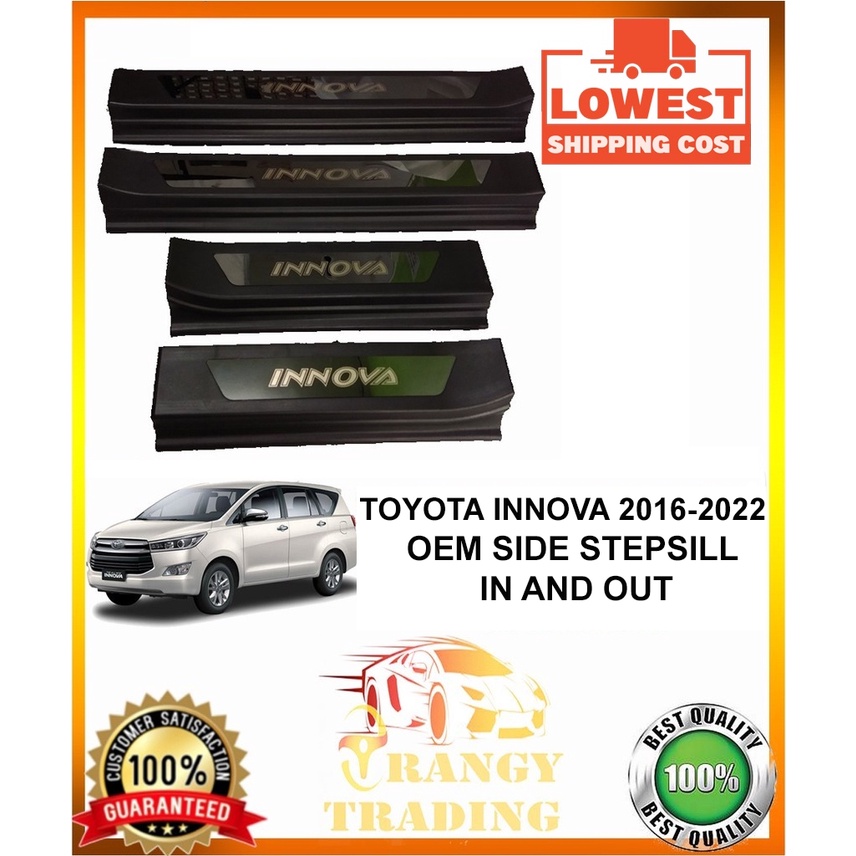 Toyota Innova 2016 to 2025 OEM Side Stepsill / Door Step Sill Protector ...