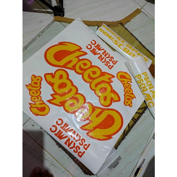 Scoopy cheetos Striping custom cheetos stickers | Shopee Philippines