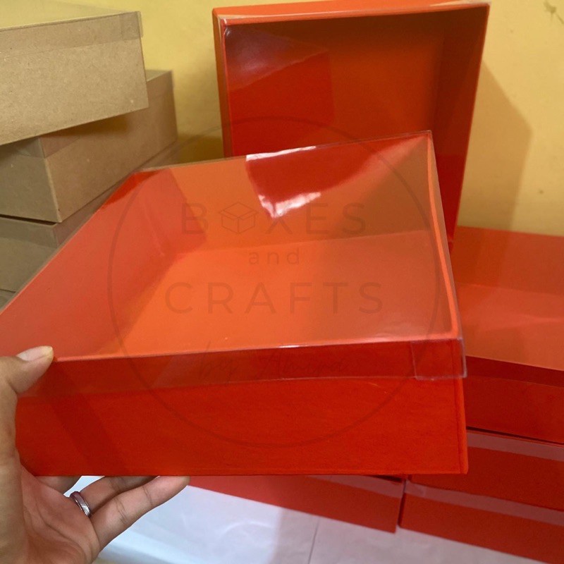 15x15x5” Square Hard Box with Full acetate cover | Shopee Philippines