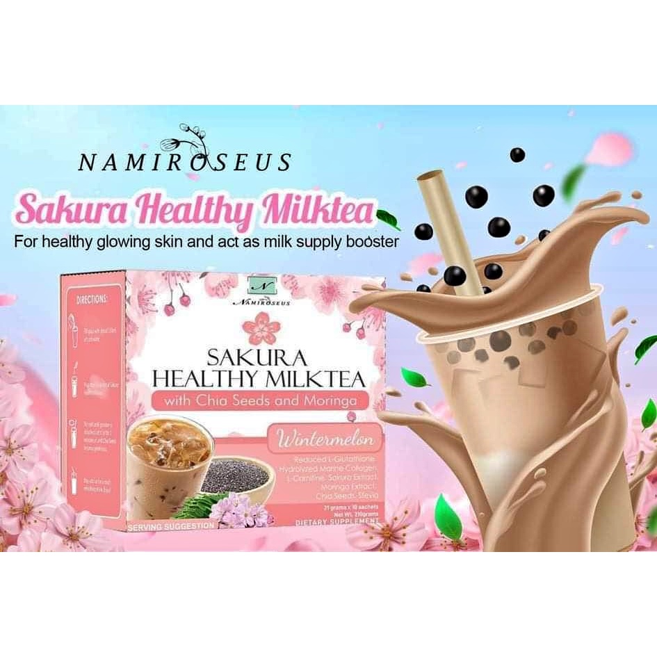 Sakura healthy Milktea Namiroseus | Shopee Philippines