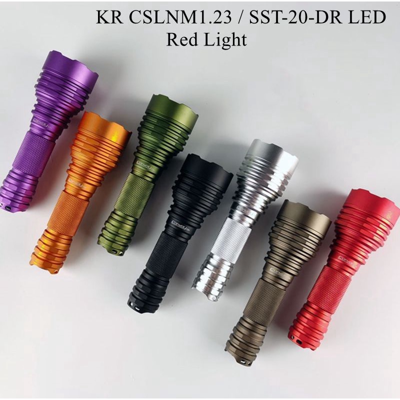Original Convoy C8+ Flashlight with KR CSLNM1.23 620nm SST-20-DR 660nm ...