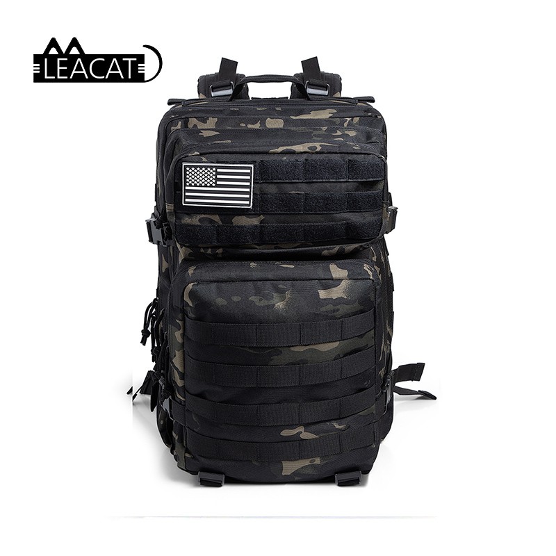 Leacat 50L Camouflage Backpack Men Bags Trekking Rucksack Waterproof ...