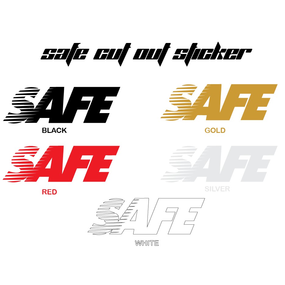 SAFE Sticker Decals Cut out Vinyl | Shopee Philippines