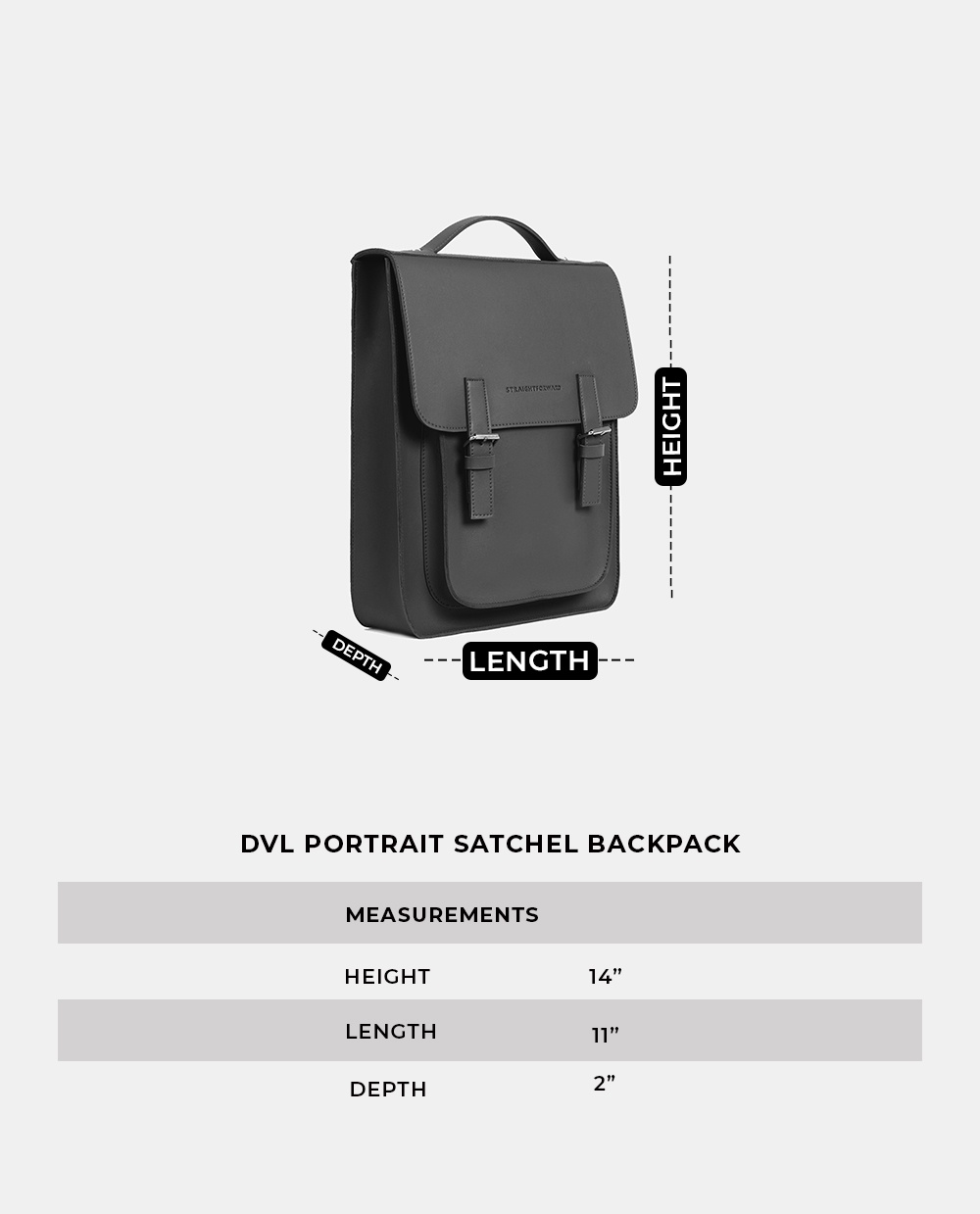 Straightforward DVL Portrait Satchel Backpack | Shopee Philippines