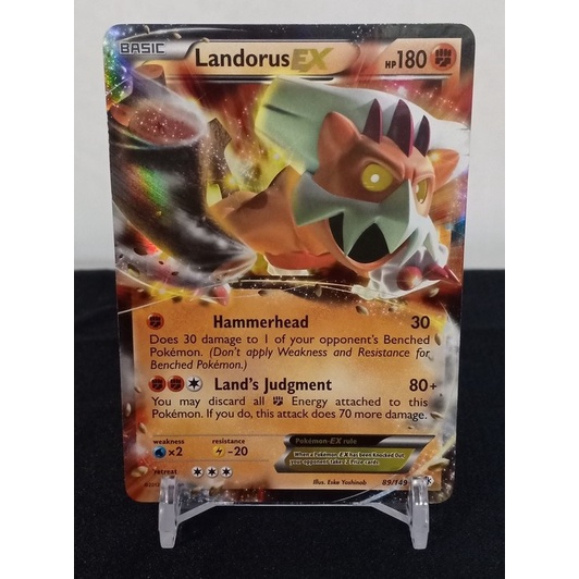 Pokemon TCG Grade B Landorus EX (89/149) Ultra (EN Version) | Shopee ...