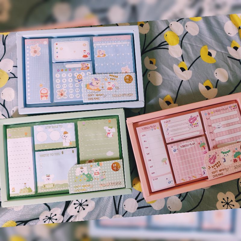 Kawaii Sticky notes gift/stationery set | Shopee Philippines