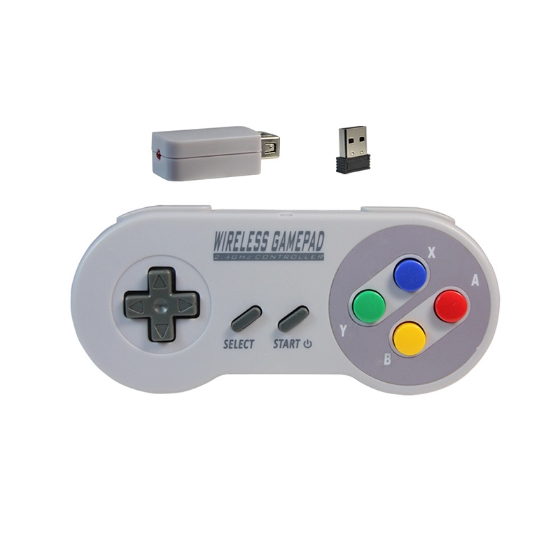 Wireless Gamepads 2.4ghz Joypad Joystick Controller For Snes Super ...