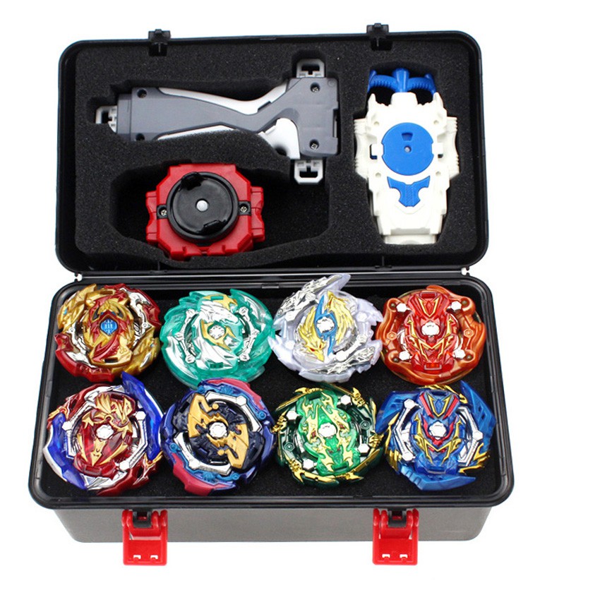 New Beyblade Burst Bey Blade Toy Metal Funsion Bayblade Set Storage Box ...