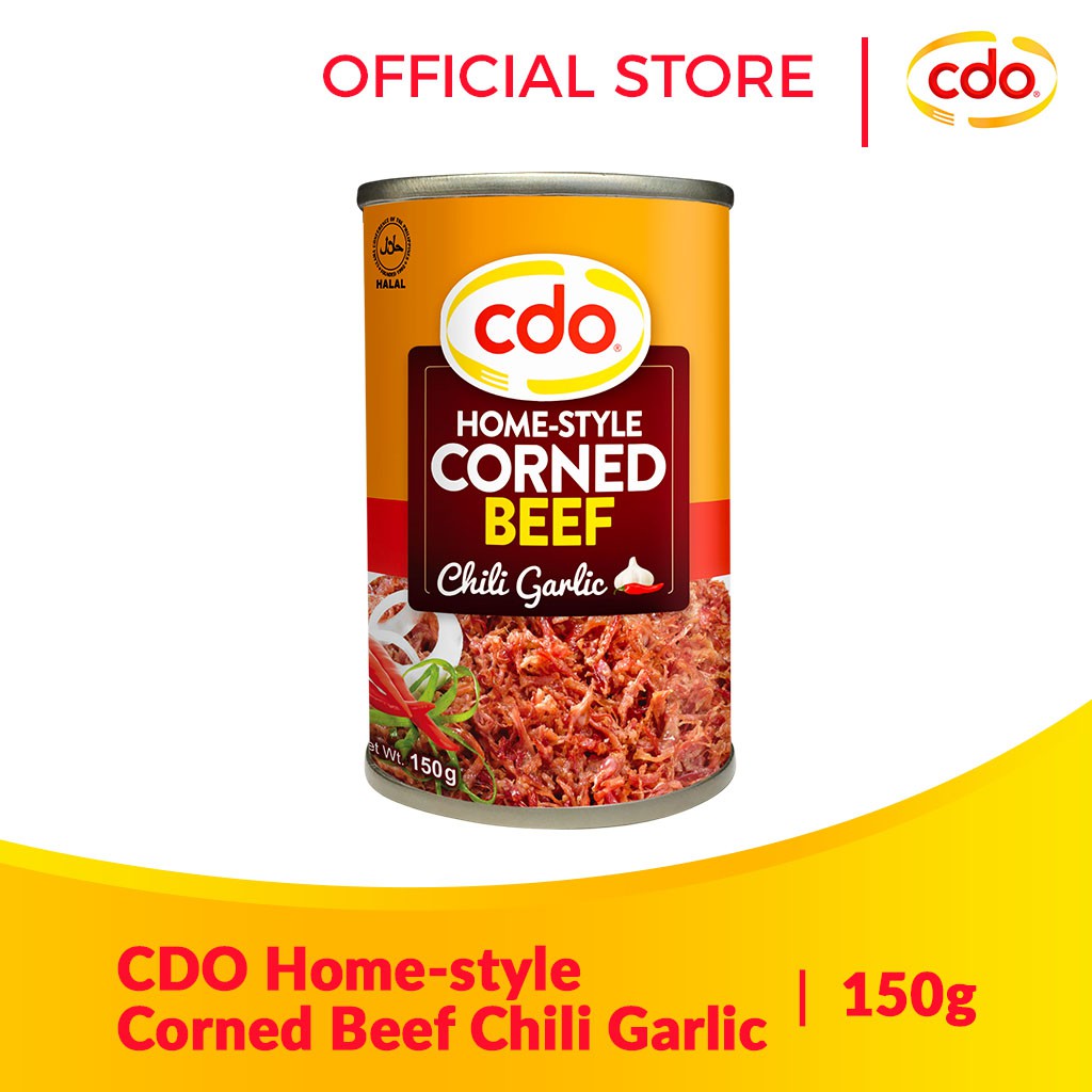 CDO Home-Style Corned Beef Chili Garlic 150g | Shopee Philippines