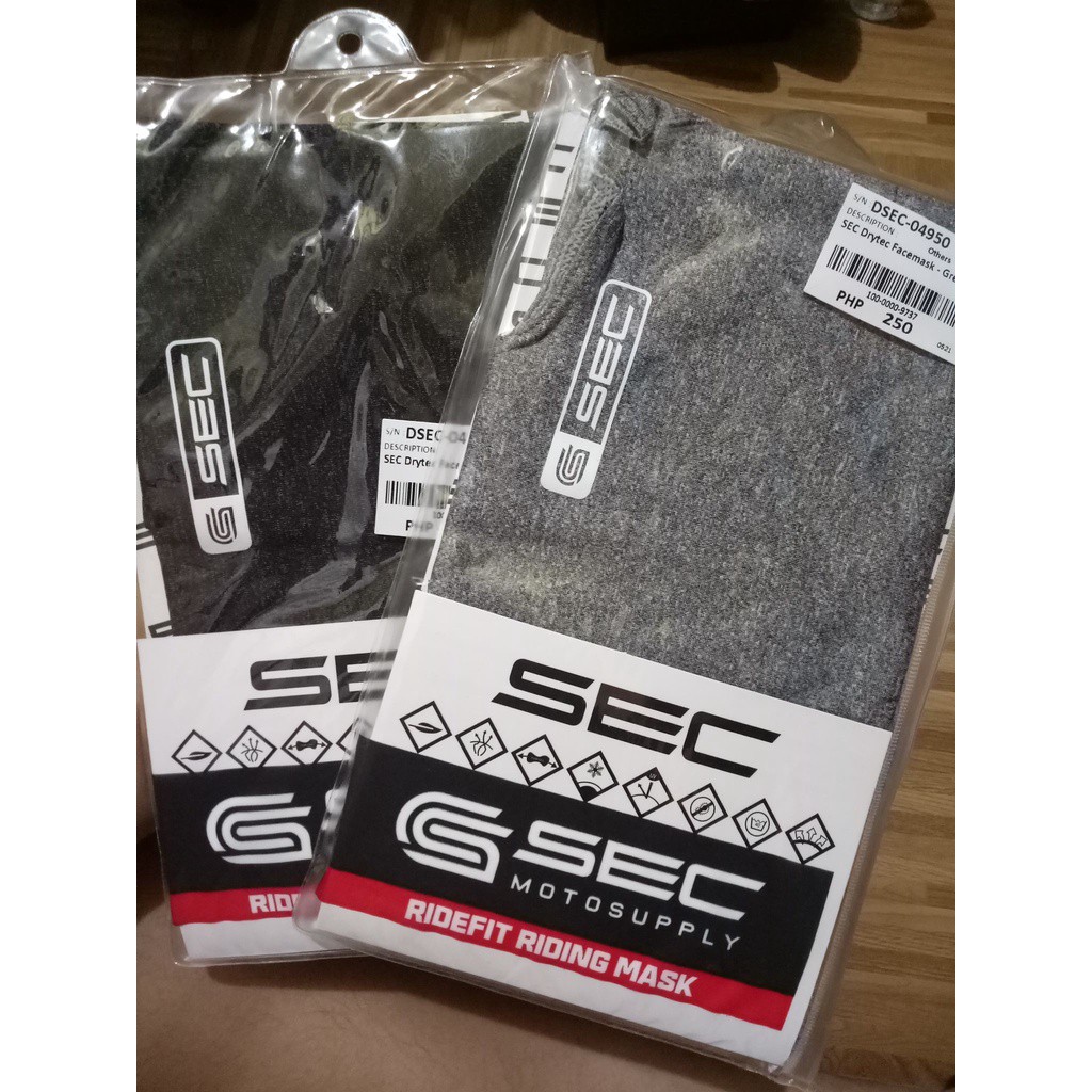 SEC FACE MASK RIDER BLACK/GRAY | Shopee Philippines
