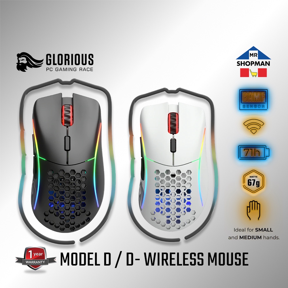 Glorious Model D / D- Minus Wireless RGB Gaming Mouse | Shopee Philippines