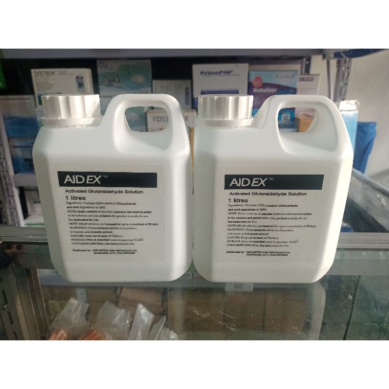 AIDEX Solution 1 Liter - AIDEX Activated Glutaraldehyde Solution | Shopee Philippines